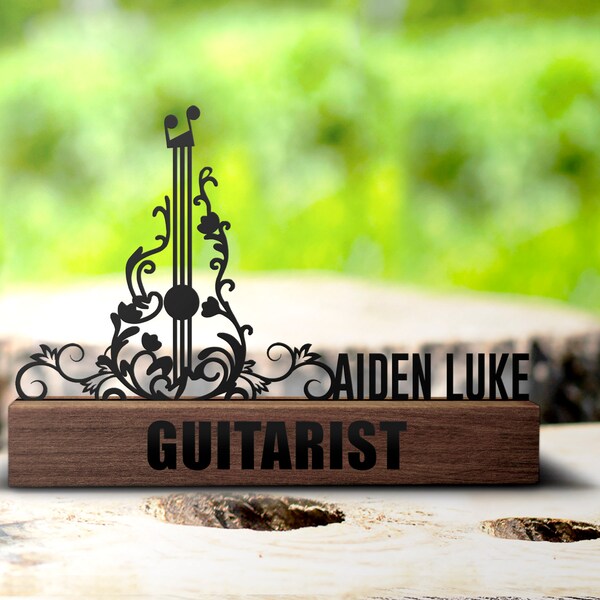 Guitar Name Plate - Etsy