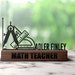 Custom Math Teacher Desk Name Plate Wedge Personalized Gifts for ...