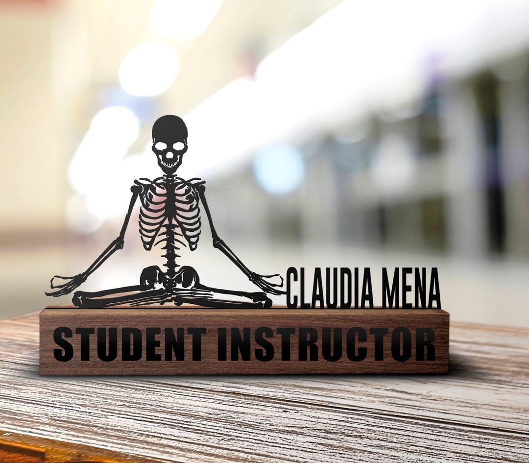 Custom Xray Tech Teacher Gift Desk Name Plate Wedge Personalized ...
