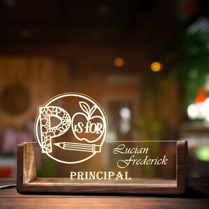 Custom Assistant Principal Desk Name Plate Personalized School Staff ...