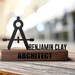 Custom Architect Desk Name Plate Wedge Personalized Architecture ...