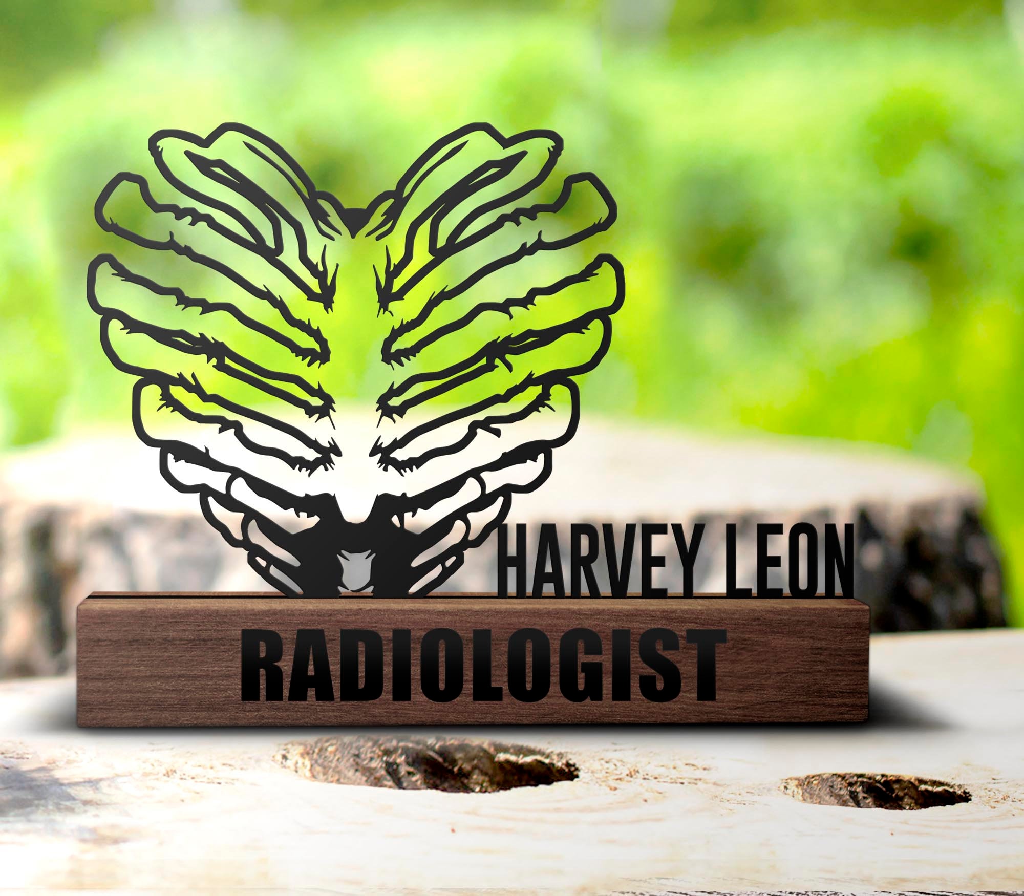 Custom Radiologist Desk Name Plate Wedge, Personalized Radiology ...