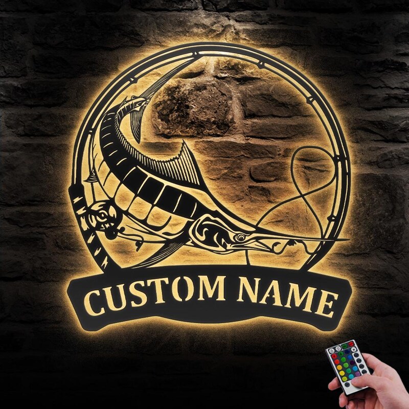 Marlin Neon Sign - Etsy