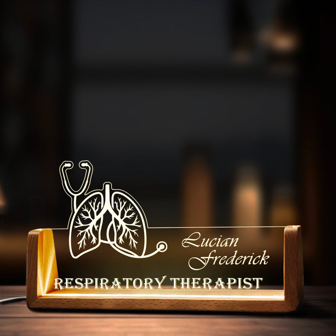 Custom Respiratory Therapist Name Plate Personalized Hospital Employee ...