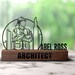 Custom Architect Desk Name Plate Wedge Personalized Architecture ...