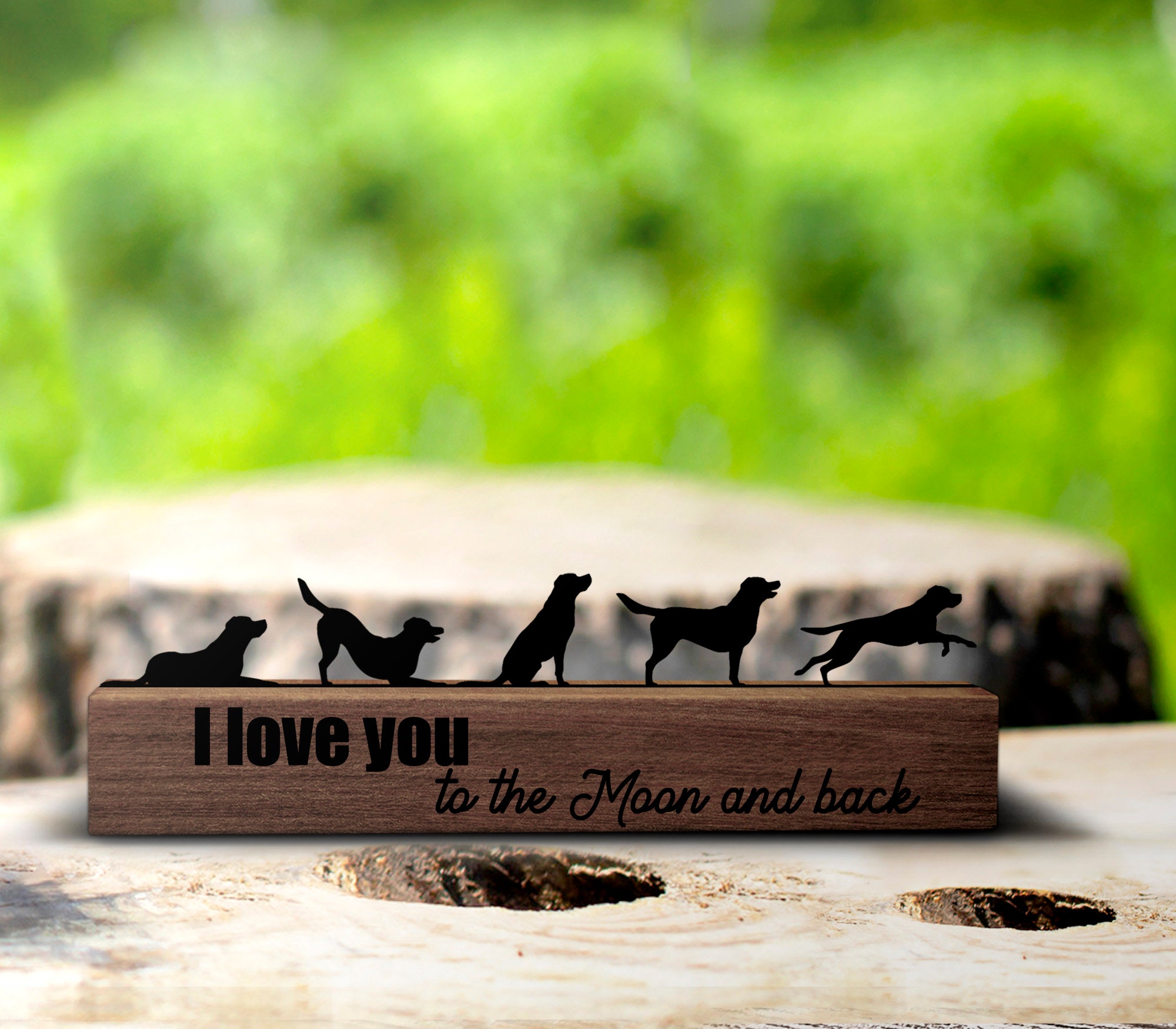 Custom Labrador Mom Desk Name Plate Wedge Personalized Black Lab ...