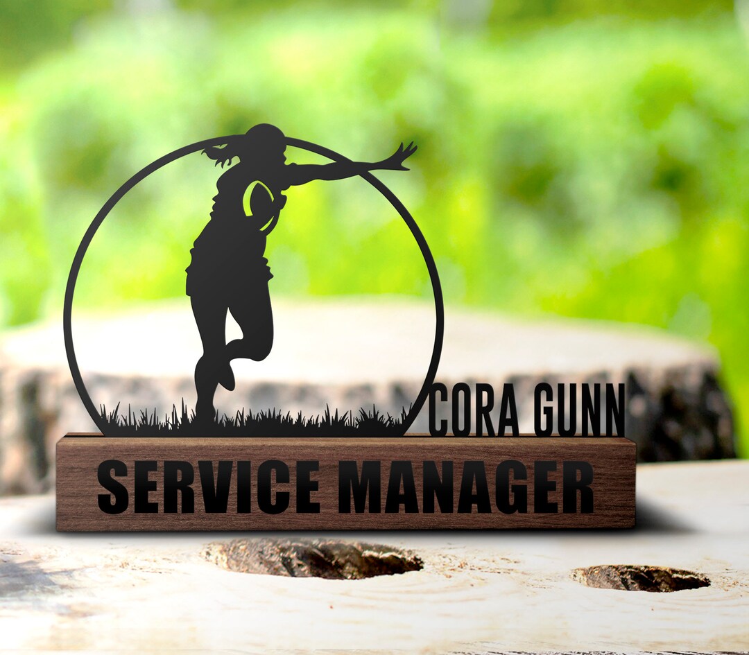 Custom Rugby Union Sport Desk Name Plate Wedge Personalized Player ...