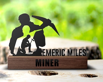 Custom Deer Hunting Desk Name Plate Wedge Personalized Hunter Nameplate ...