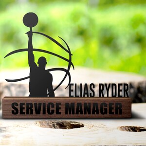 Custom Basketball Desk Name Plate Wedge Personalized Player Basketball ...