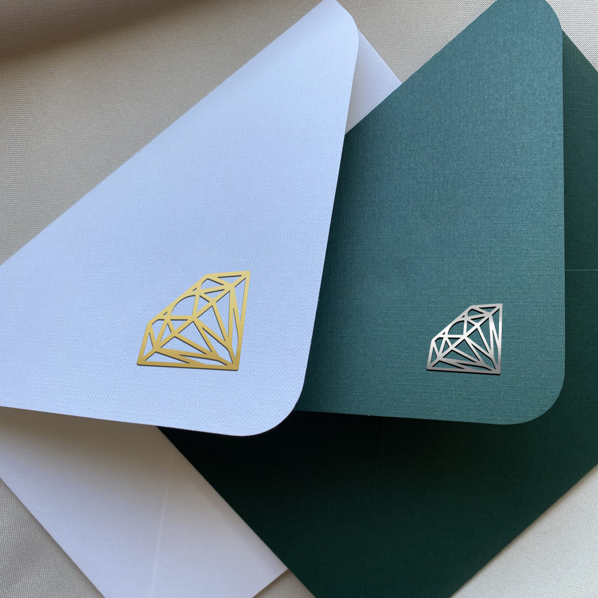 Sale Gold Metal Sticker Invitation Sticker Luxury Metal Sticker - Etsy