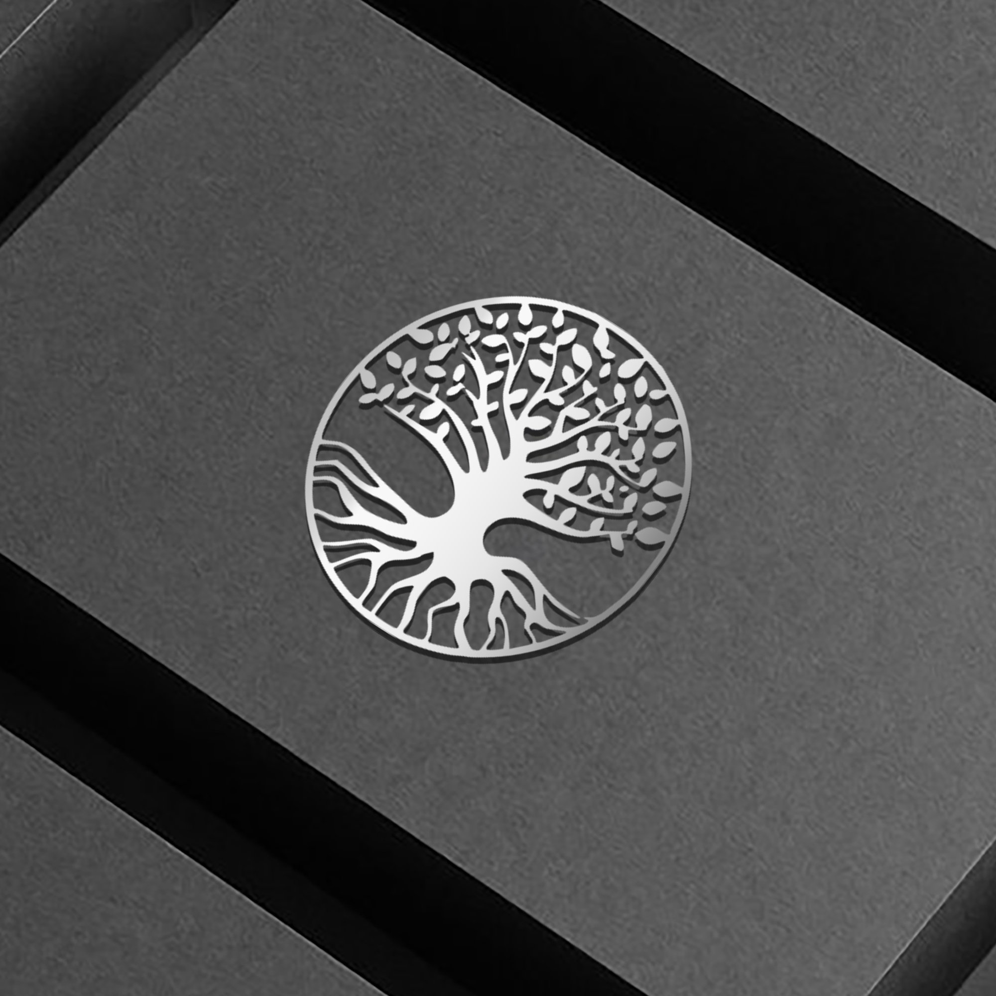 Tree of Life Metallic Sticker, Sacred Geometry Nickel Sticker Gold and ...