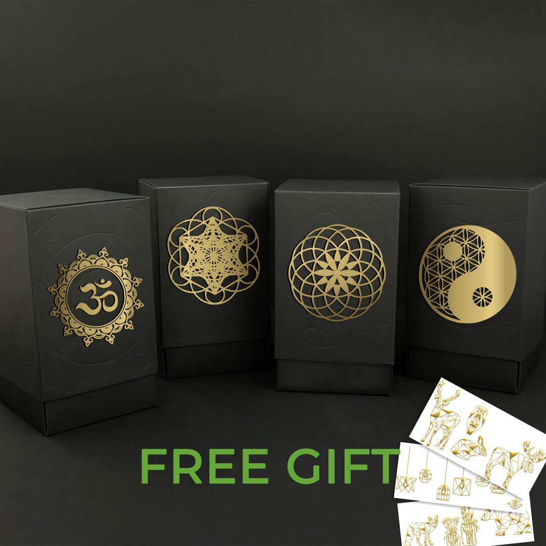 Celtic Gold Metal Sticker Set set of 4 Sacred Geometry - Etsy