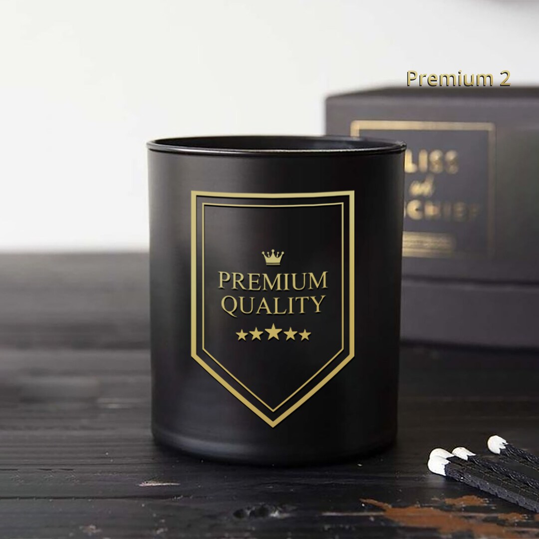 Luxurious Gold Metal Stickers Labeling Stickers for Candle Packaging ...