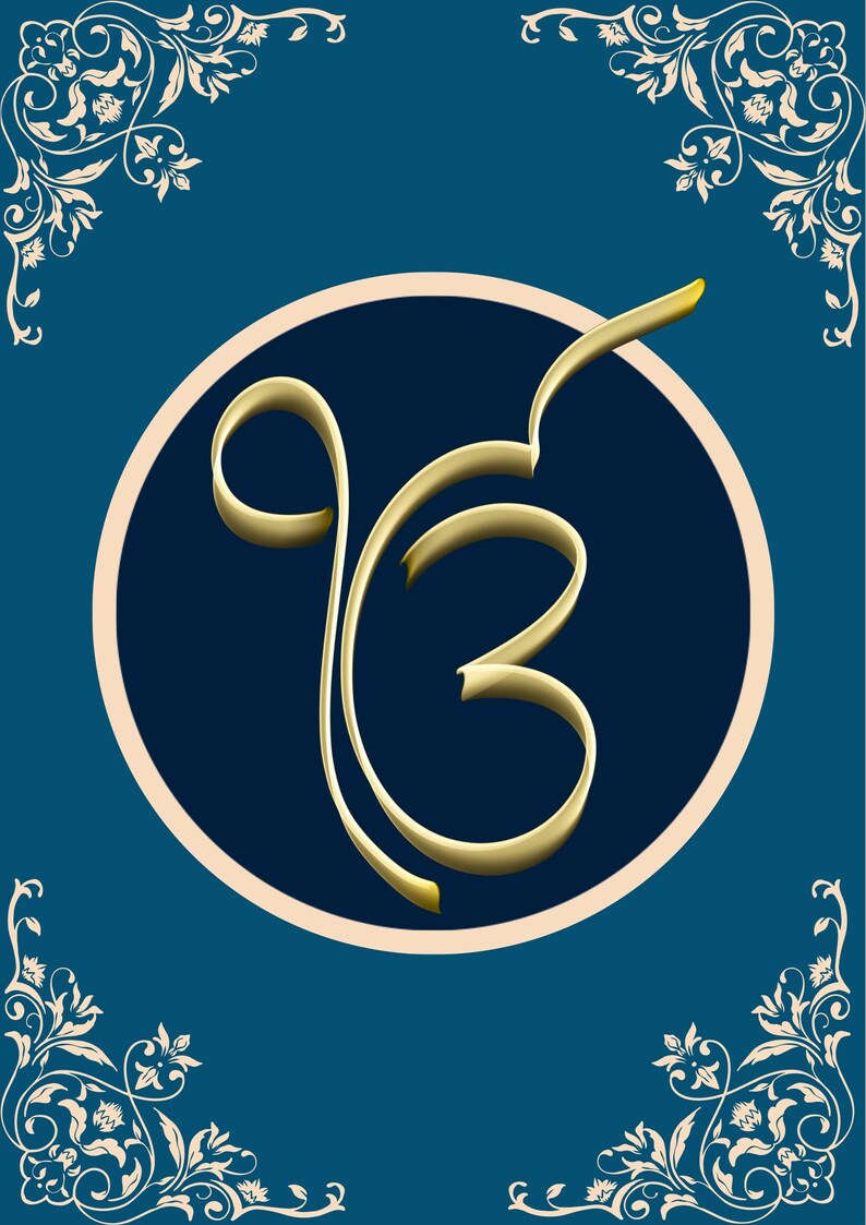 Ek Onkar and Mool Mantar Jaap Set of Two Hand Drawn Digital - Etsy