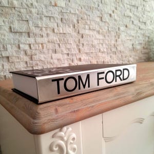 Tom Ford Decorative Book Box: White Gold Coffee Table Decor - Etsy