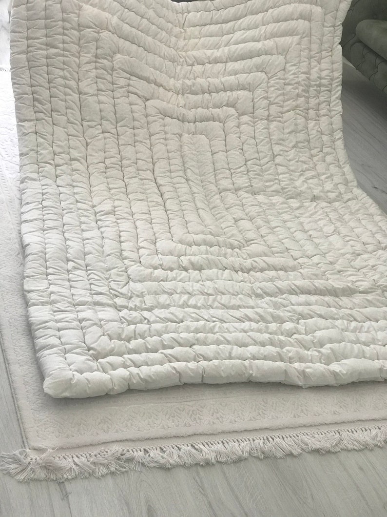 100% Natural WOOL QUILT/ Handmade Stitched Duvet/ Odorless - Etsy