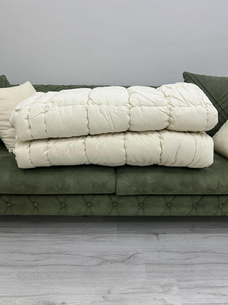 Natural COTTON MATTRESS Pad/cotton Filled Topper-protector/handmade ...