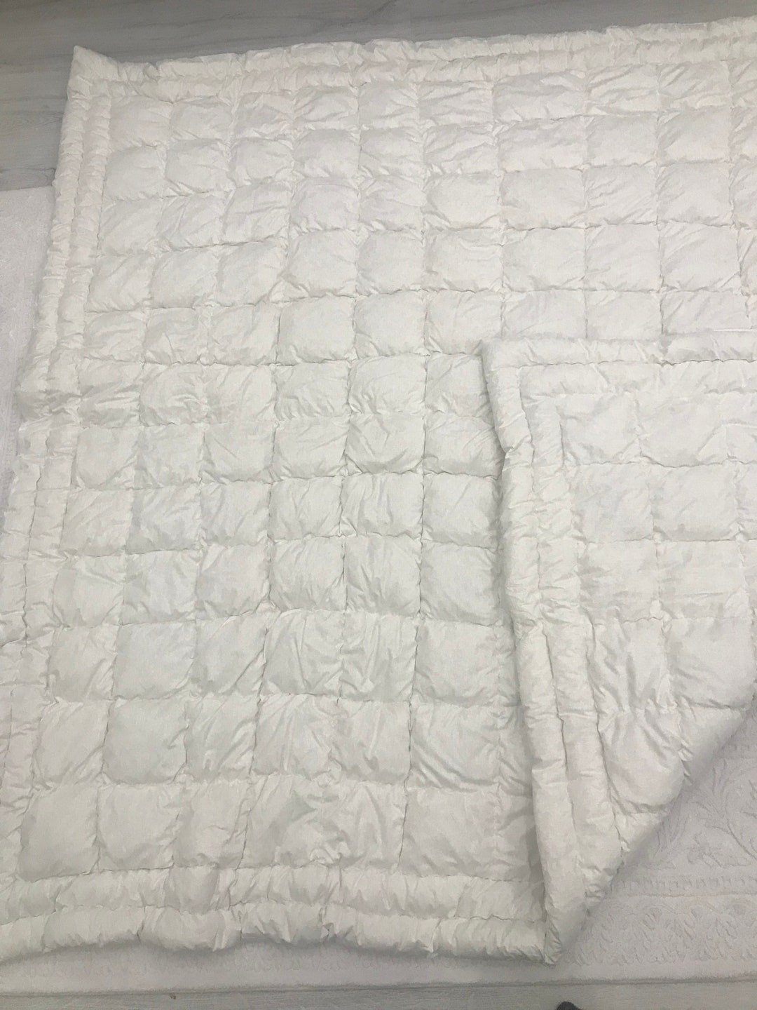 100%natural EXTRA WARM WOOL Quilt/wool Comforter/handmade Stitched ...