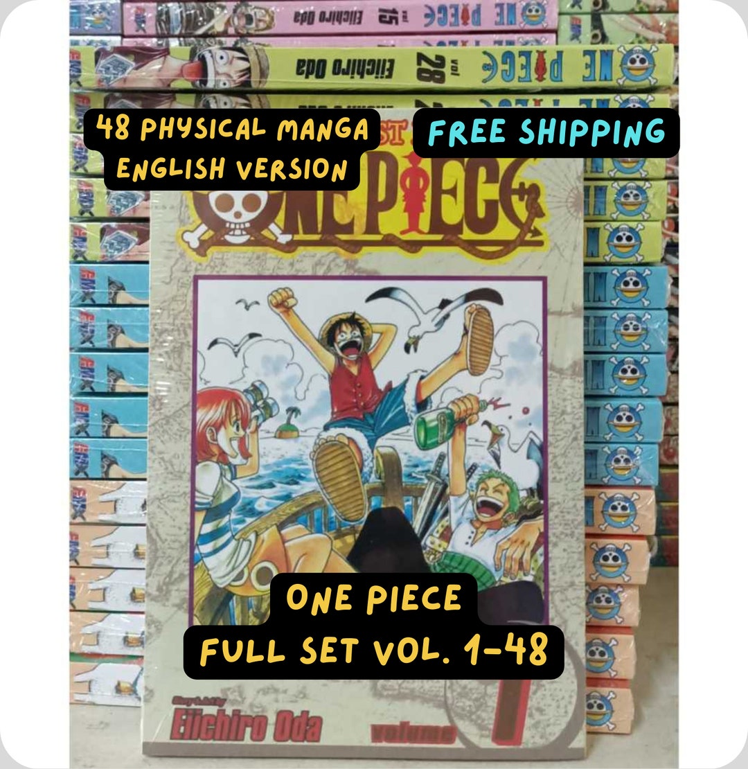 Complete Manga Set One Piece Full Manga Set Volume 1-48 Complete ...