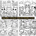 Kawaii Cat Adventures, 30 Digital Coloring Pages for Stress Relief ...