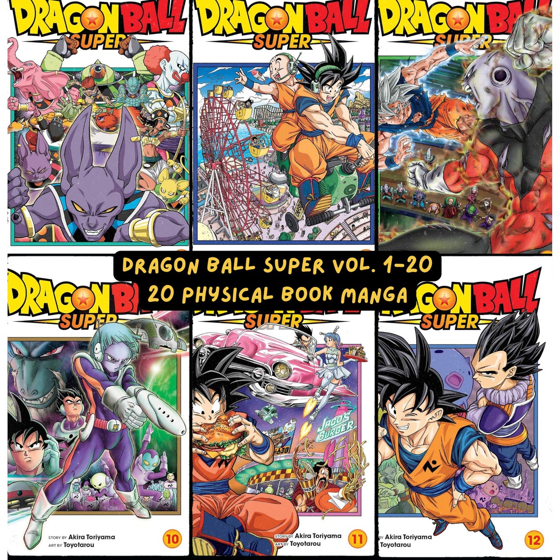 Complete Manga Set Dragon Ball Super Volumes 1-20 Complete English ...