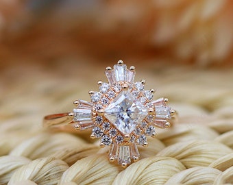 Square Stone Ring - Etsy