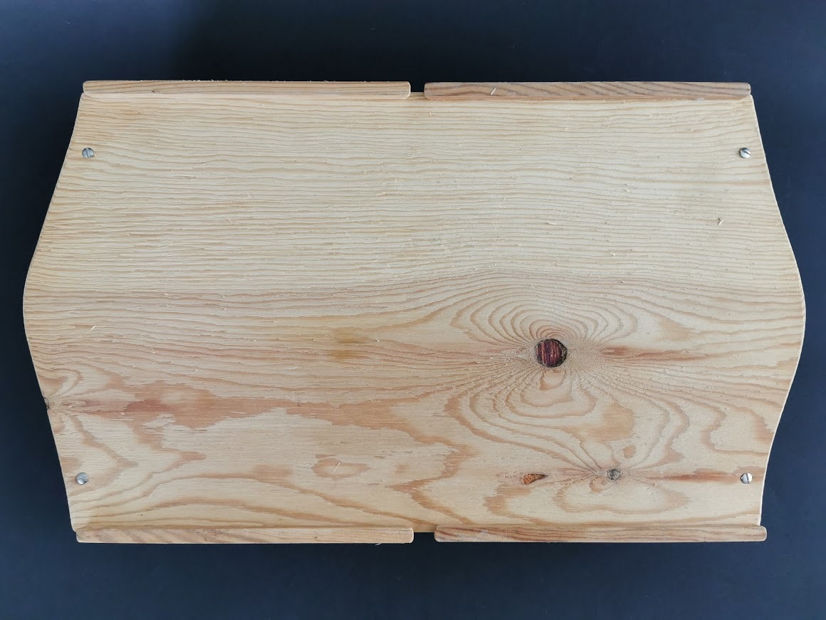 Vintage Scandinavian Wooden Tray With Handles. Nordic Design Carpentry ...