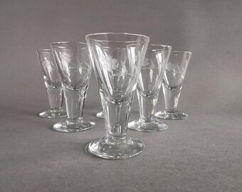 Antique Crystal Stemware Set - Etsy