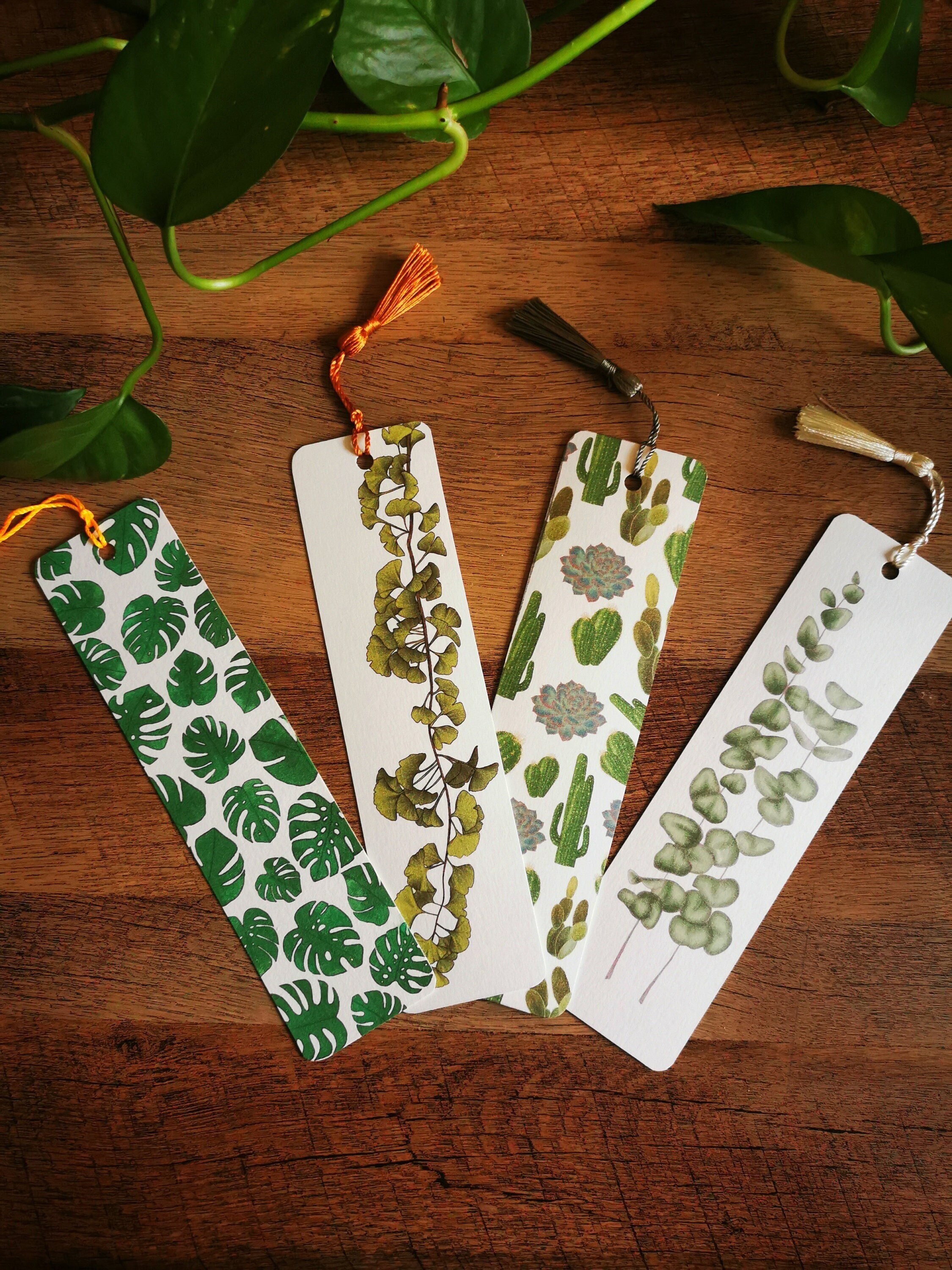 Bookmarks Illustrations Leaves Plants Botany - Etsy