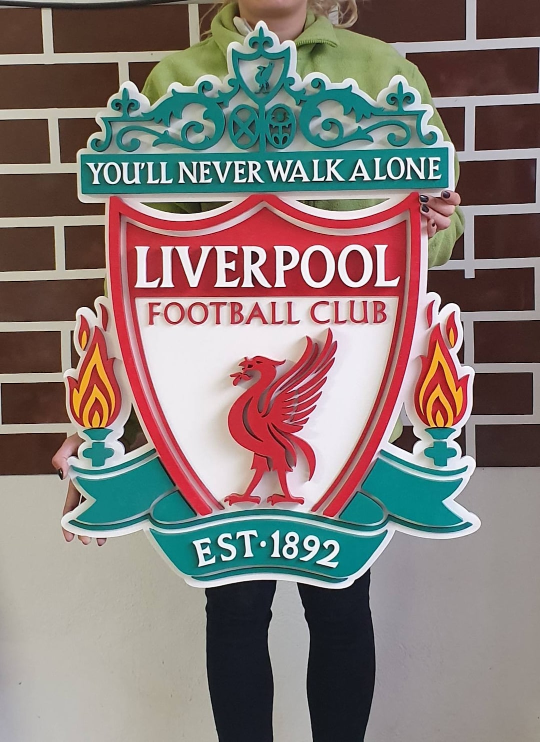 3d Liverpool Logo, Liverpool Sign, Liverpool Wooden Relive Box - Etsy