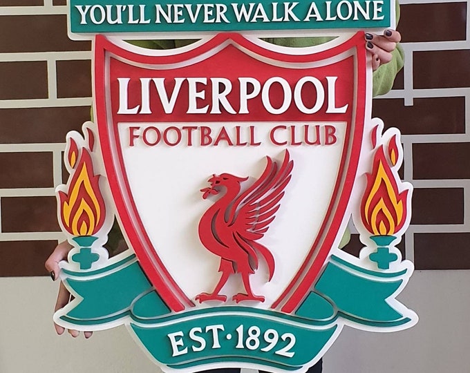 3d Liverpool Logo, Liverpool Sign, Liverpool Wooden Relive Box - Etsy
