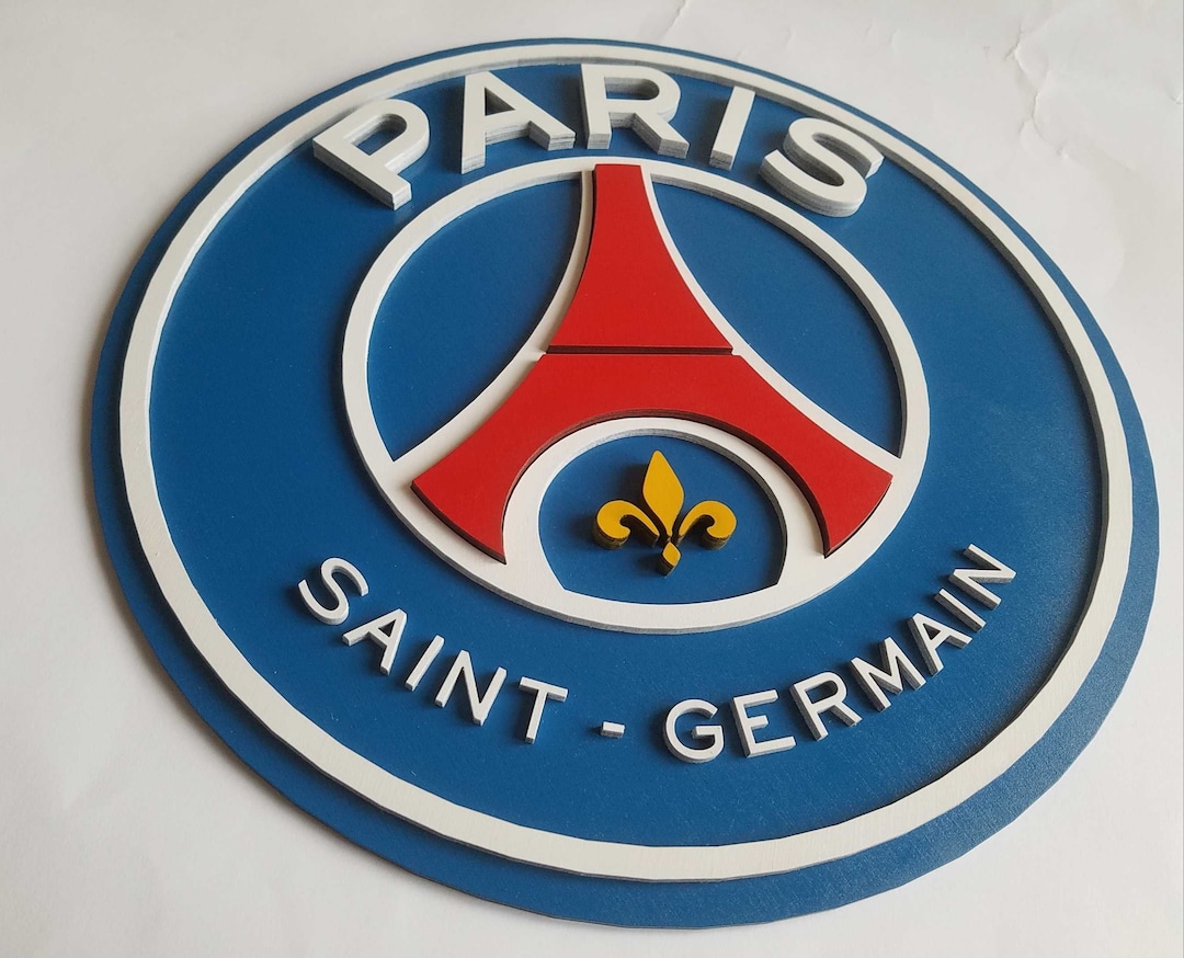Paris Saint Germain Wooden Logo PSG 3D Logo Paris Saint - Etsy Australia