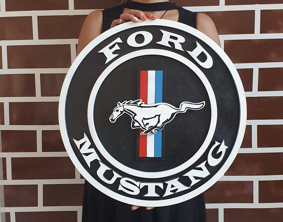 Ford Mustang Logo With Flames