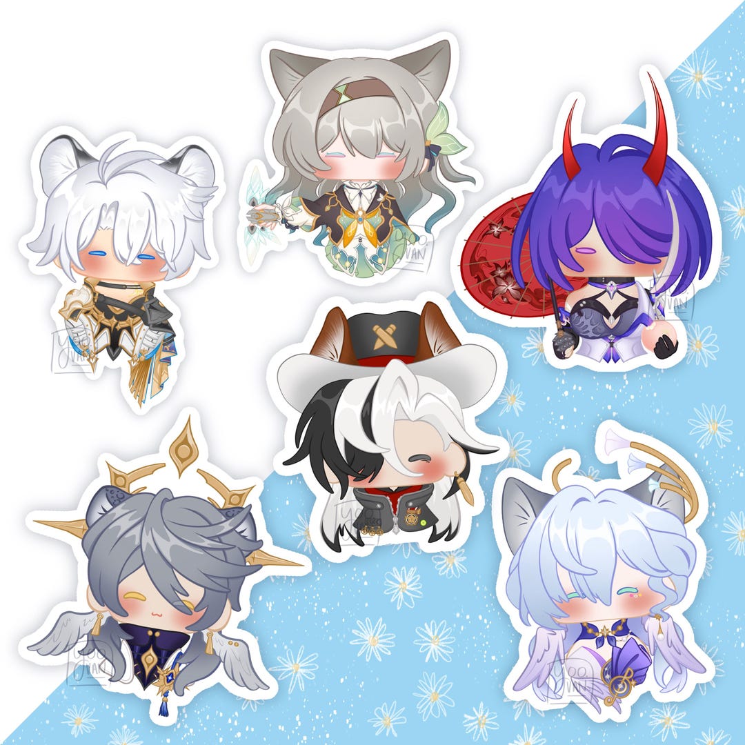 Honkai Star Rail Chibi Stickers - Etsy