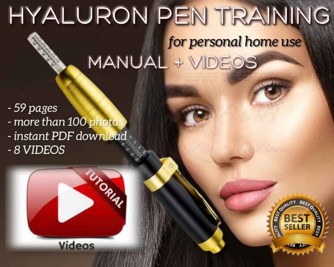 Hyaluron Pen Full Course for Personal Home Use - MANUAL + VIDEOS - Etsy