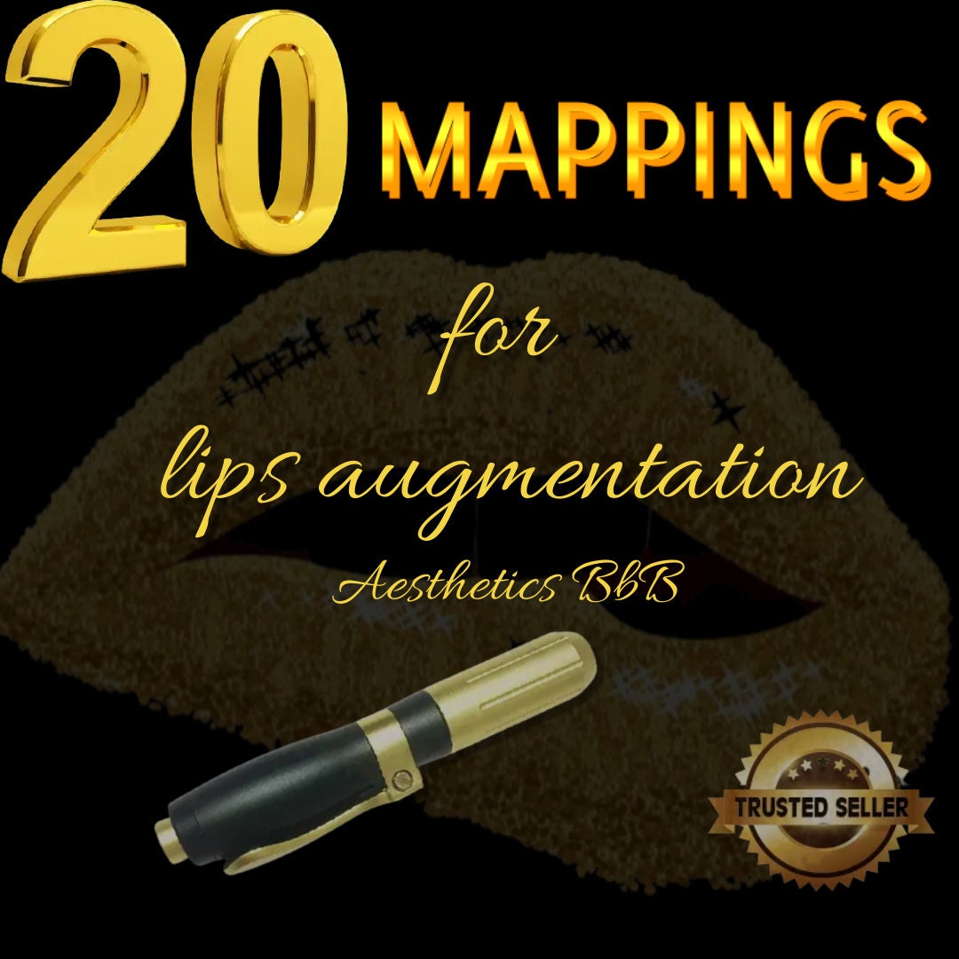 20 Mappings for Lip Augmentation for Hyaluron Pen - Etsy