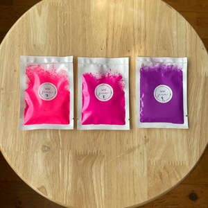 Neon Pigment Powder Mix of Bright Colours, Do It Yourself, Neon Paint ...