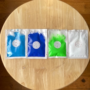 Neon Pigment Powder Mix of Bright Colours, Do It Yourself, Neon Paint ...