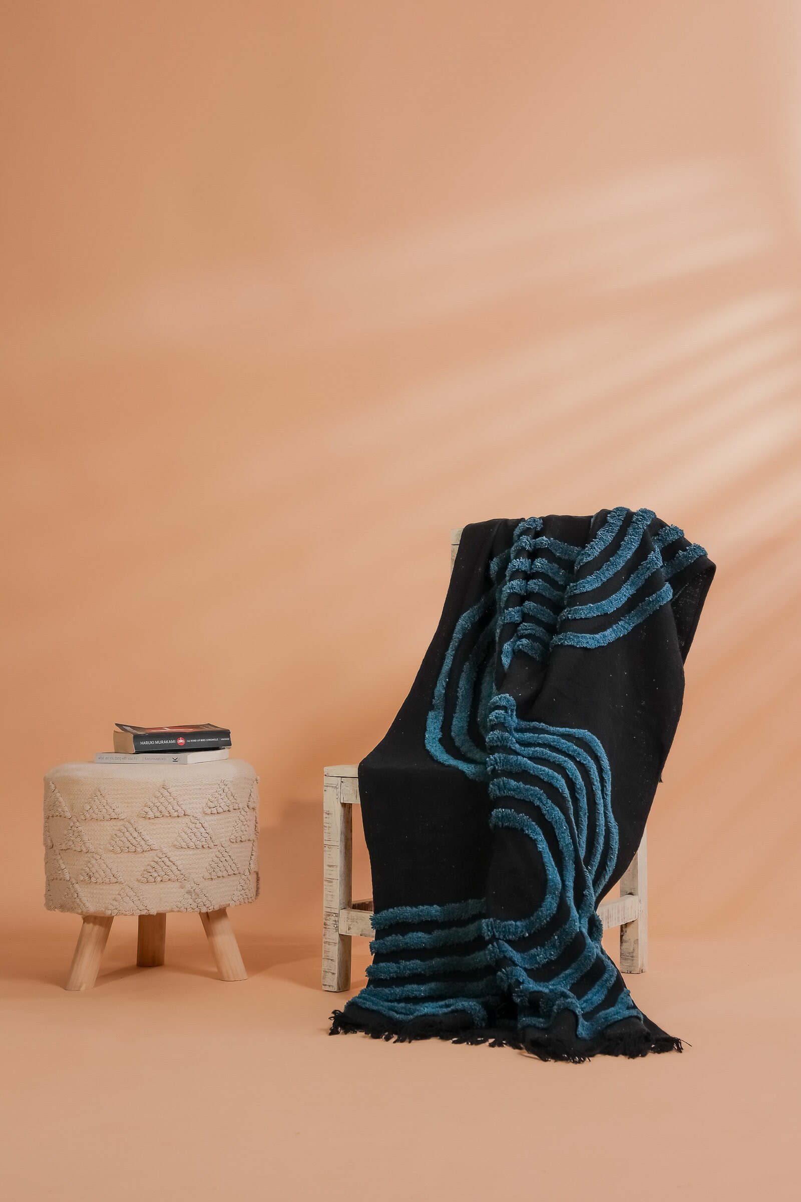 Bohemian Tufted Throw | Cotton Throw Bed Cozy Blanket for Sofa Decor ...