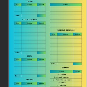 Digital Budget Planner - Etsy