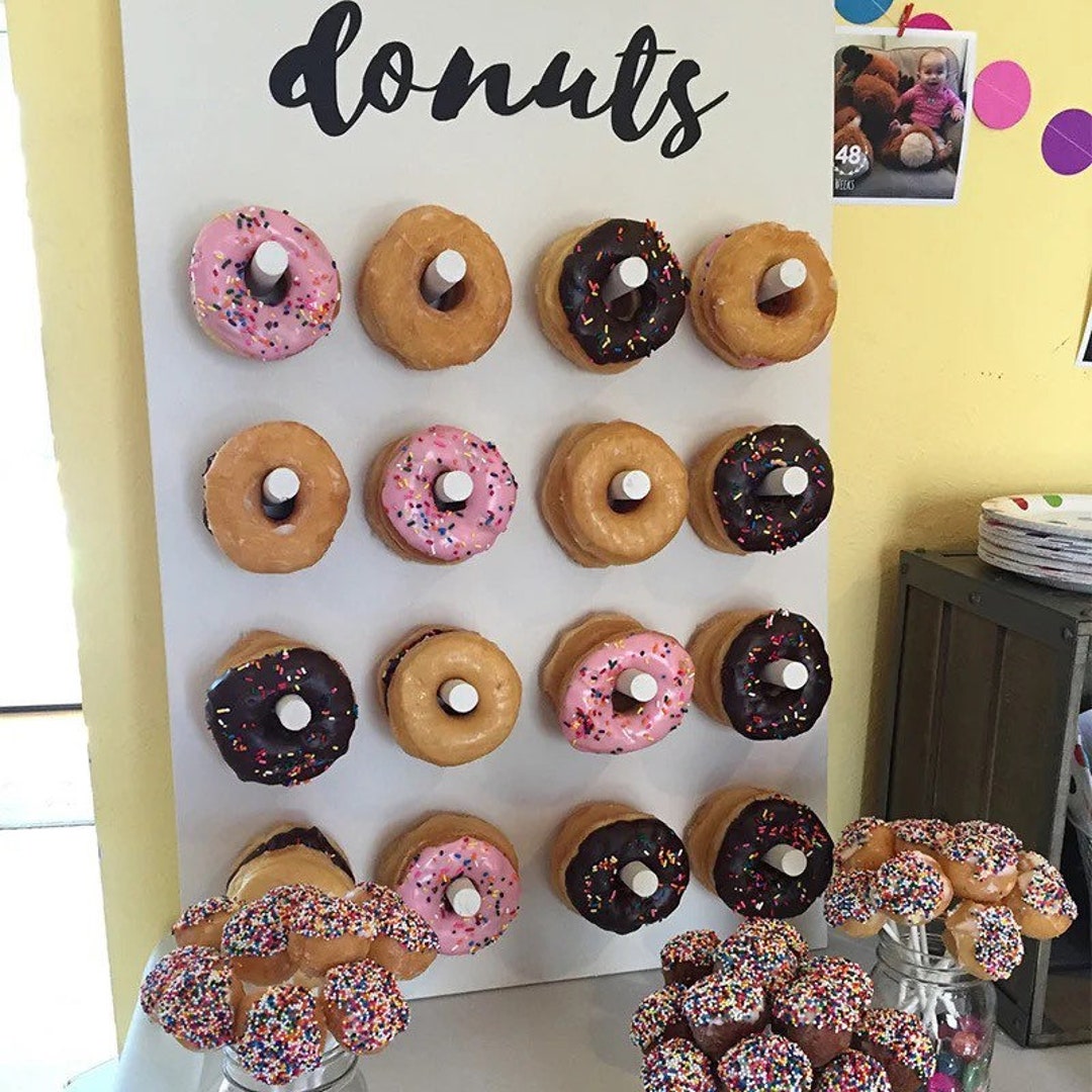Donut Wall Display Donut Stand for Parties Wooden Doughnut - Etsy