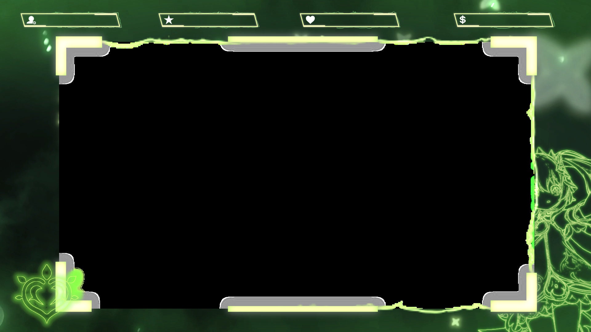 Genshin Impact Nahida Animated Stream Overlay for Facebook, Stinger ...