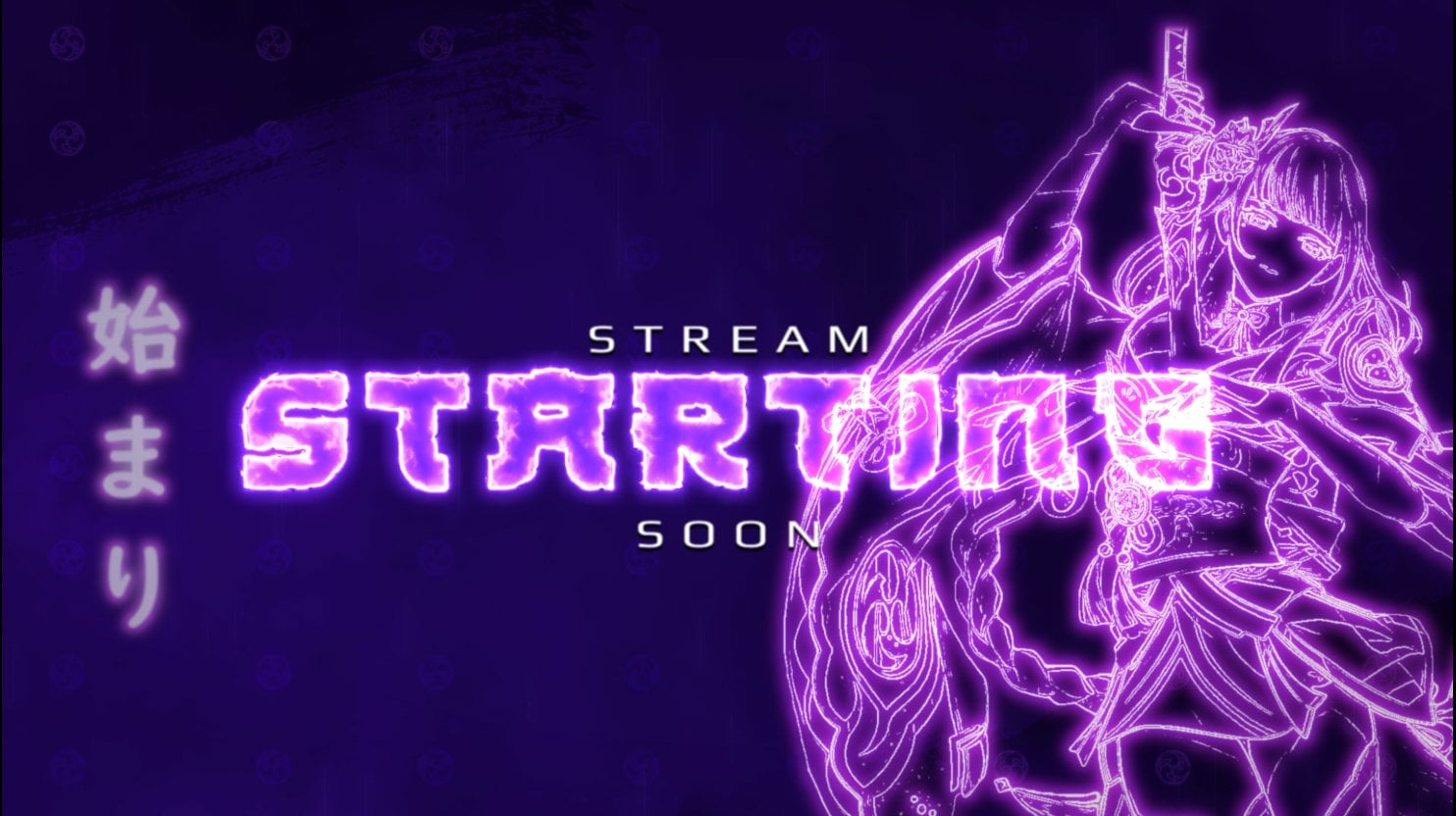 Raiden Shogun Animated Stream Overlay: Genshin Impact Stinger ...