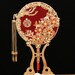 Chinese Wedding Group Fan, Golden Wedding Group Fan, Bridal Fan Bouquet ...