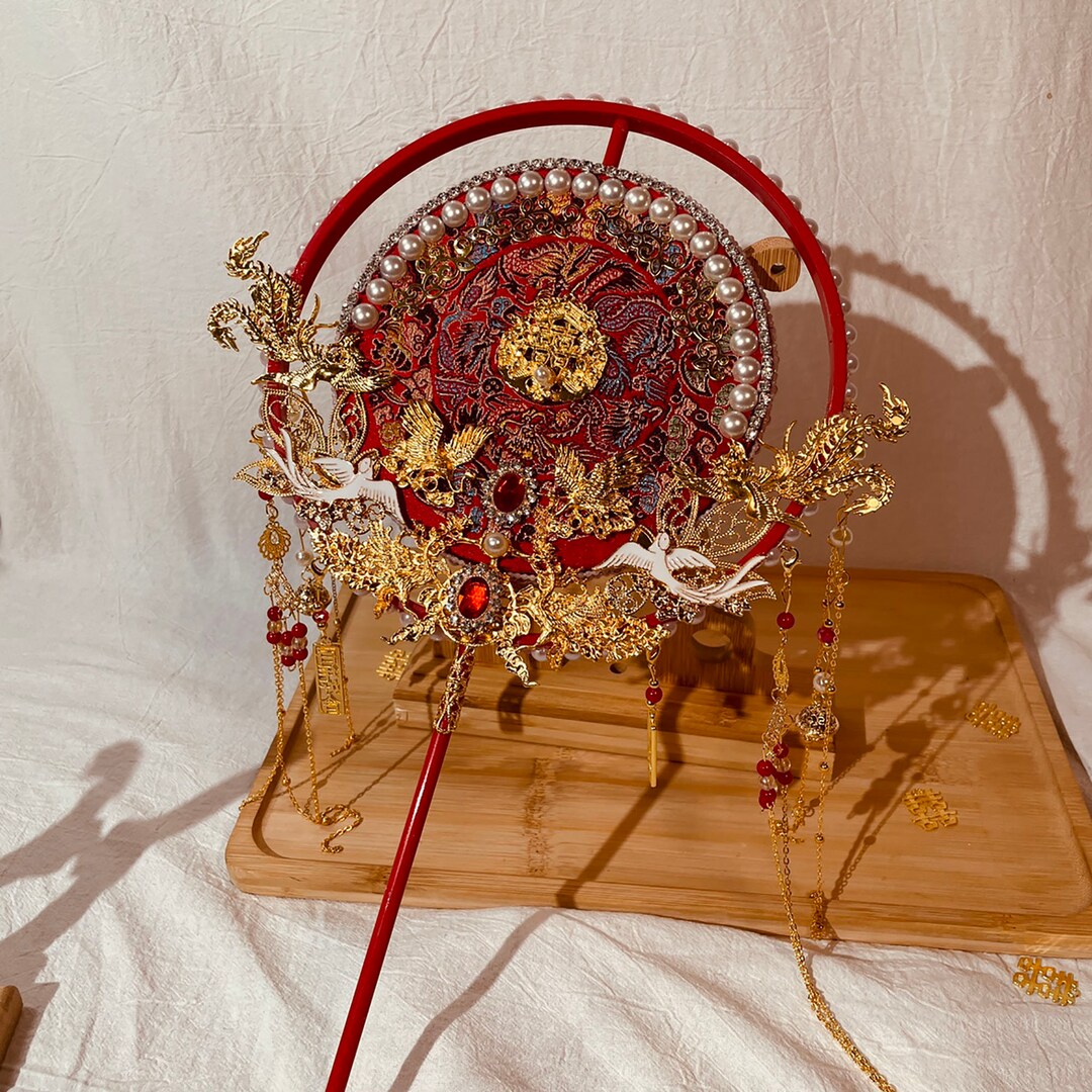 Phoenix Fan Wedding Fan Diy Fan Hand-held Flower Fan - Etsy