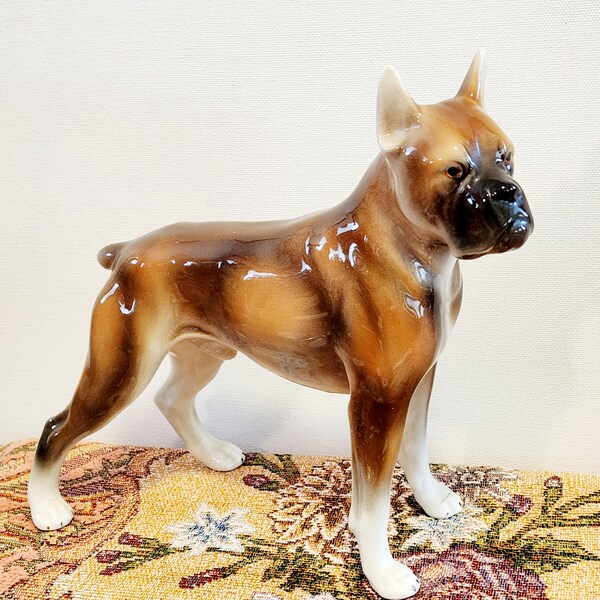 Boxer Figurine - Etsy