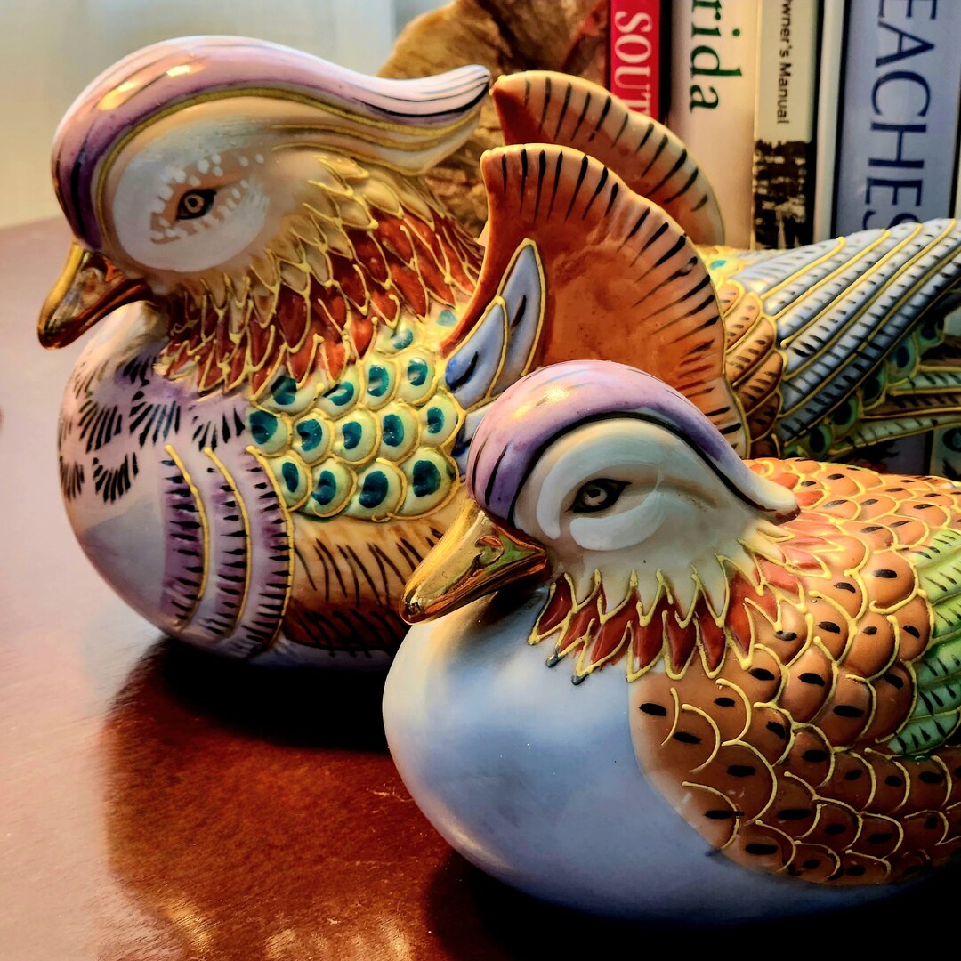 Vintage Mandarin Duck Pair Traditional Japanese Wedding Gift - Etsy