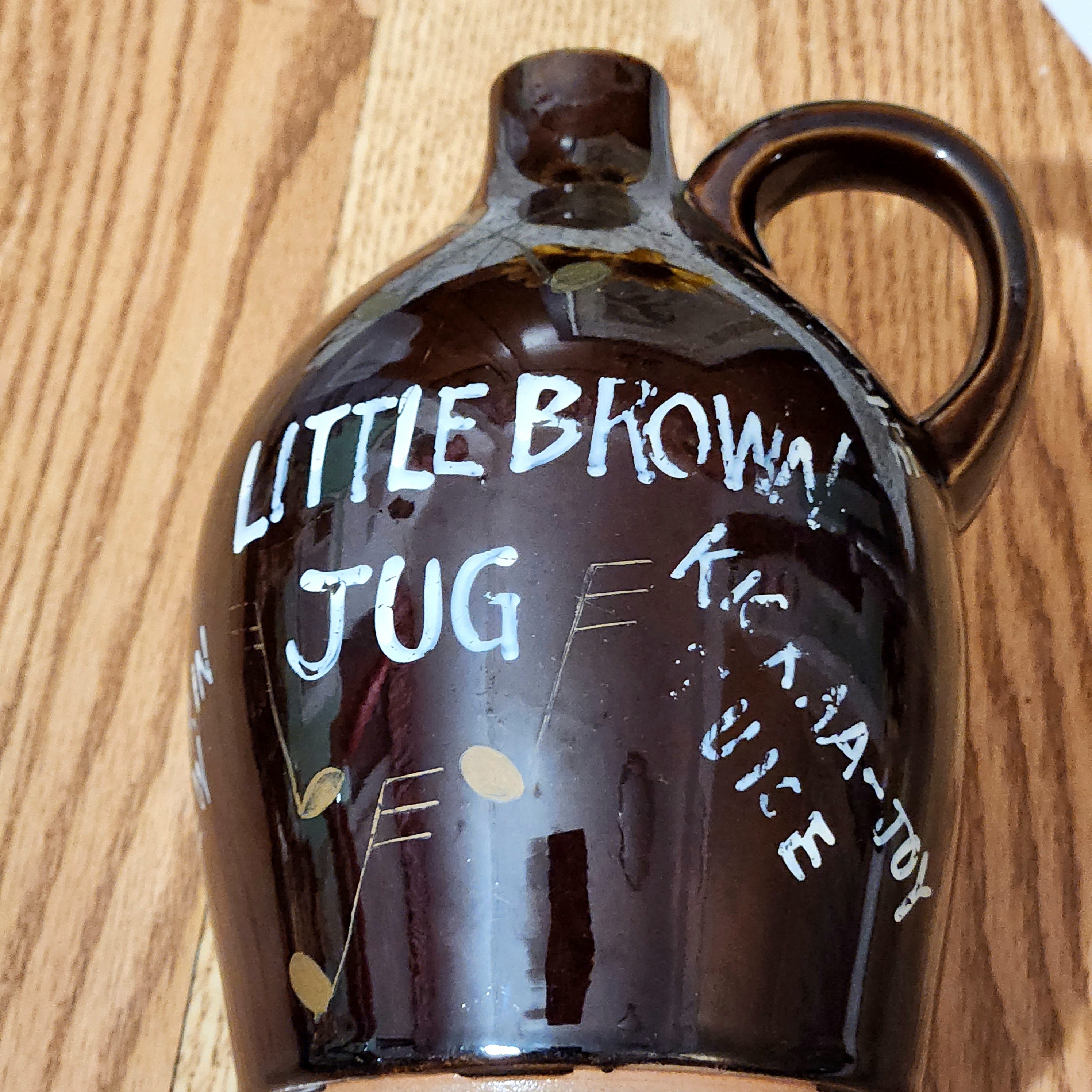 Little Brown Jug Pottery Decanter Vintage Jug Band Instrument Moonshine ...