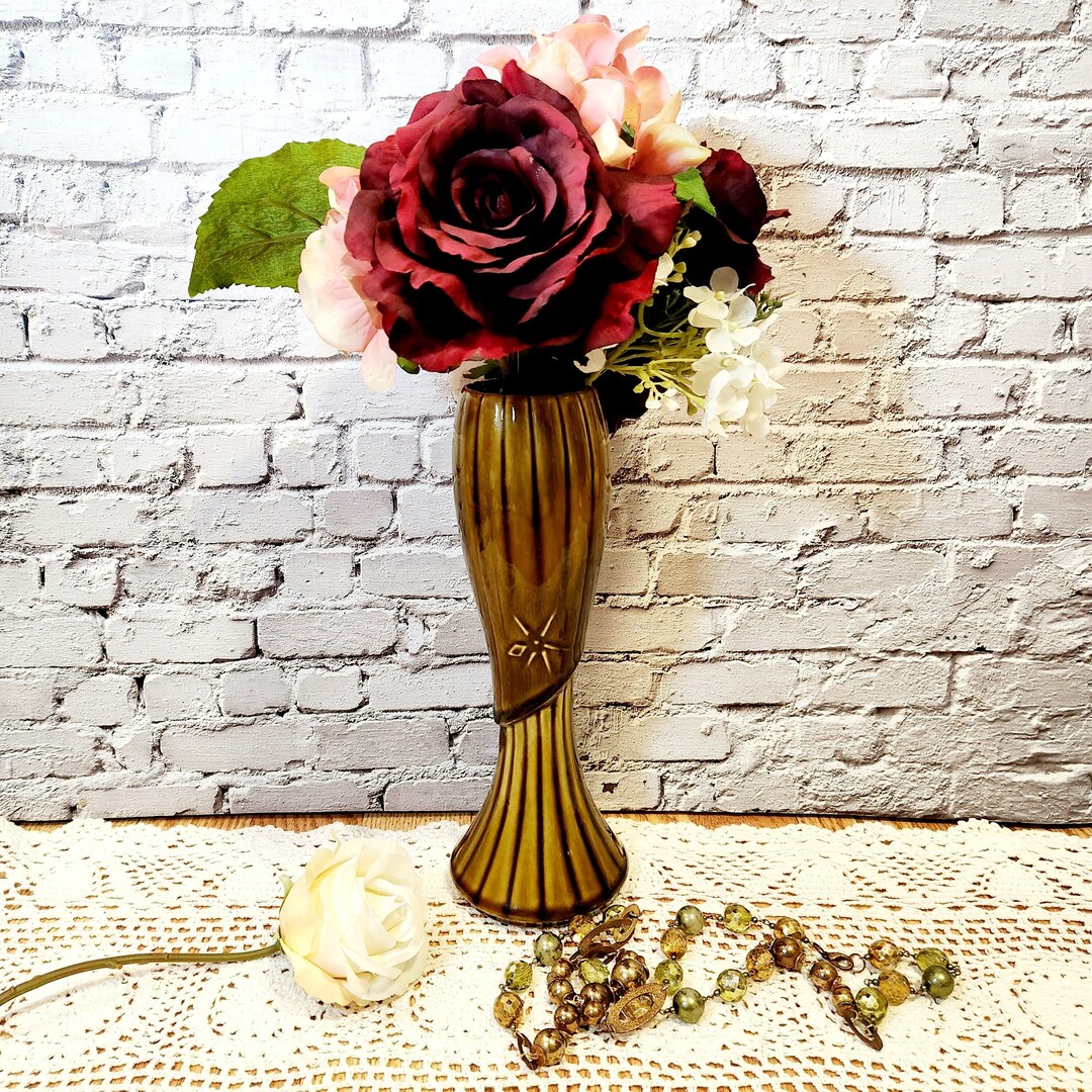 Midcentury Mccoy Pottery Corinthian Flower Vase Model 2005 Art Deco ...