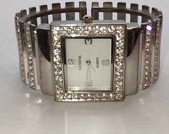 Geneva Rhinestone Watch - Etsy